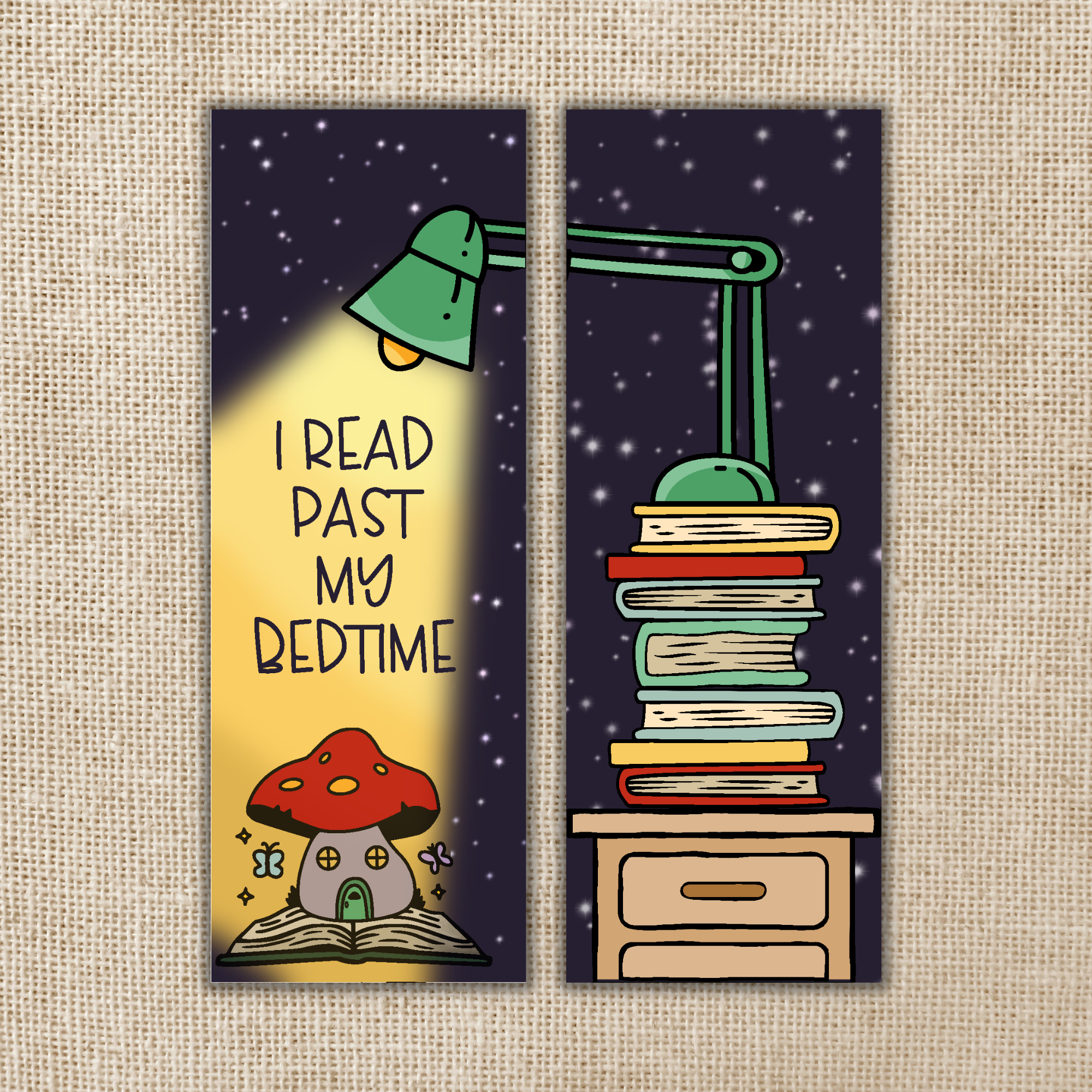 I Read Past My Bedtime Bookmark | Kingdom of Threads