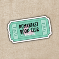Romantasy Book Club Ticket Sticker | Kingdom of Threads