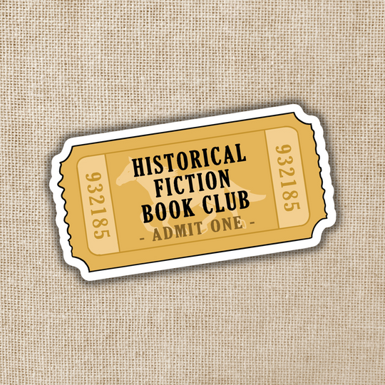 Historical Fiction Book Club Ticket Sticker | Kingdom of Threads
