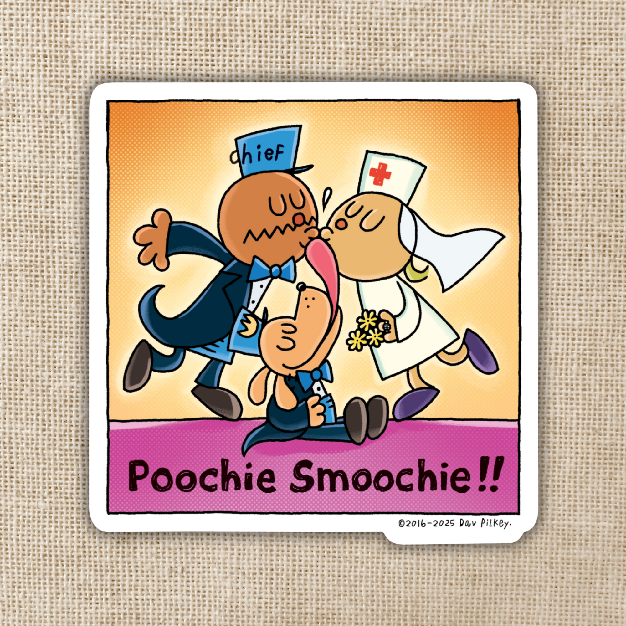 Poochie Smoochie Sticker - Dog Man | Kingdom of Threads