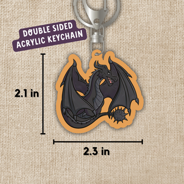 Tairn Quote Acrylic Keychain | Fourth Wing – Kingdom of Threads