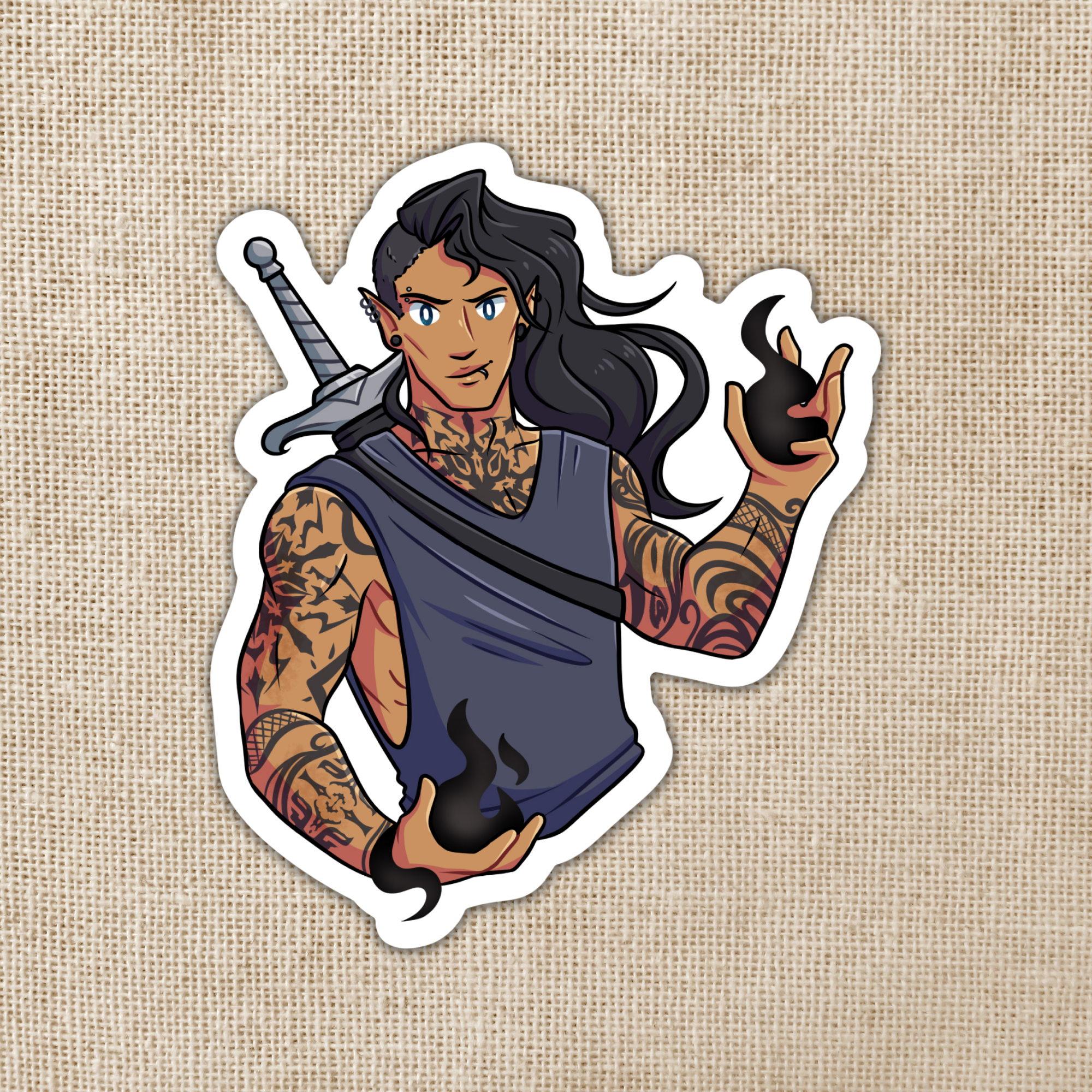 Ruhn Danaan Character Art Sticker | Crescent City | KoT – Kingdom of ...