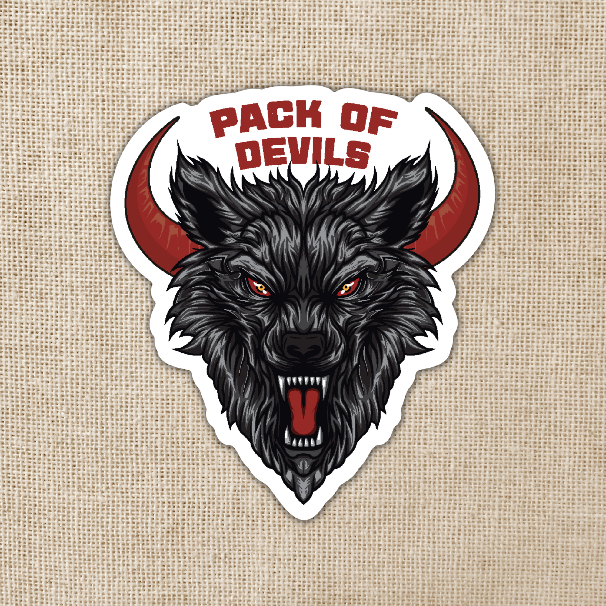Pack of Devils Logo Sticker | Crescent City | KoT – Kingdom of Threads