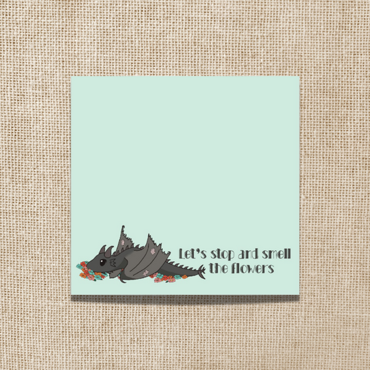 Abraxos Smell the Flowers Sticky Notes | Kingdom of Threads