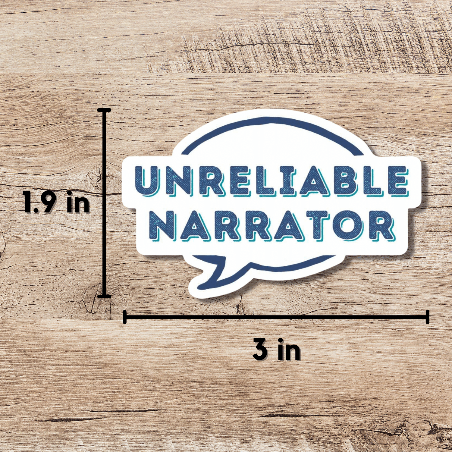 Unreliable Narrator Sticker – Kingdom of Threads